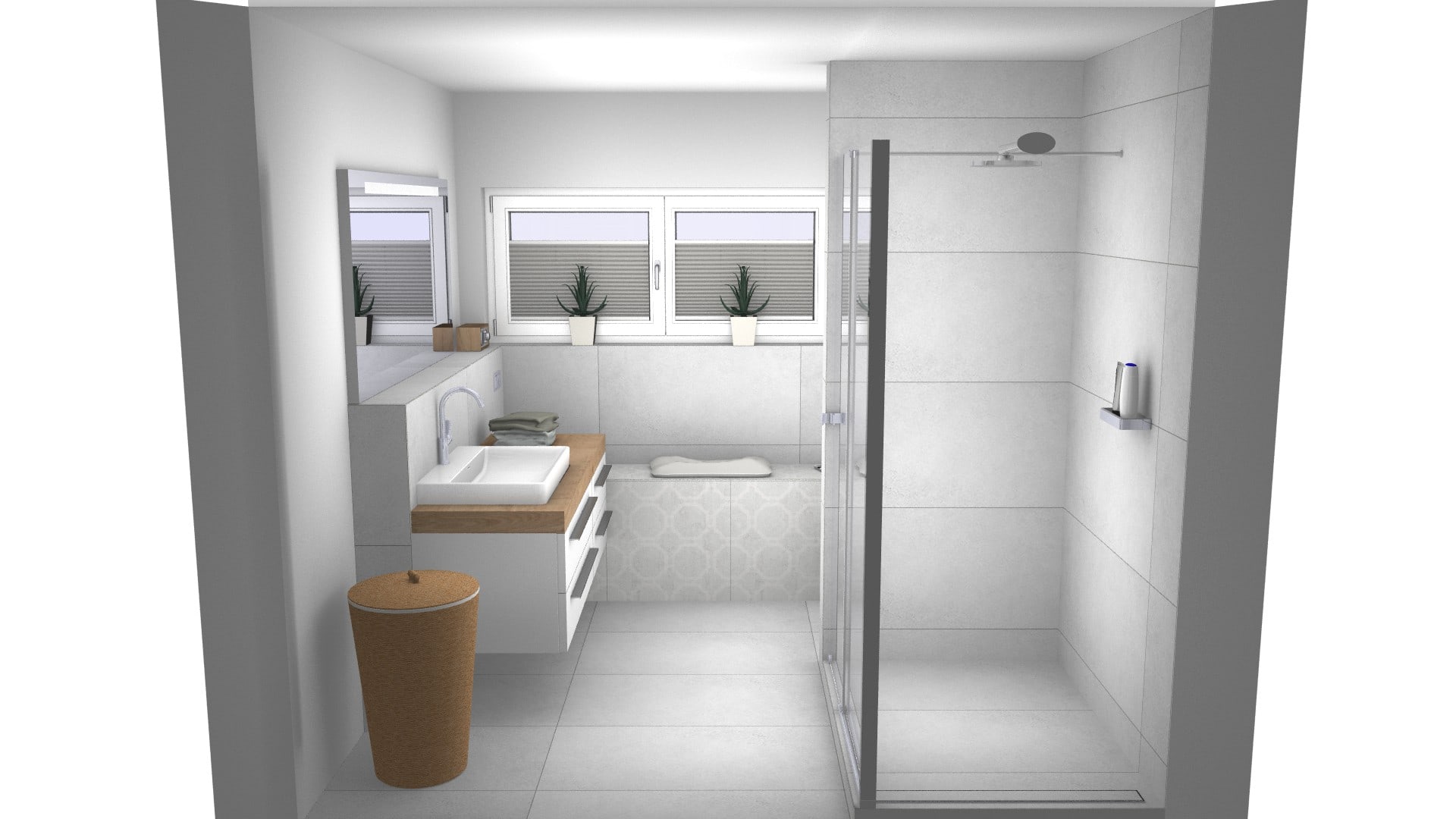 Badplanung ANNE NEIS - Projektbeispiel "Kleines Bad"